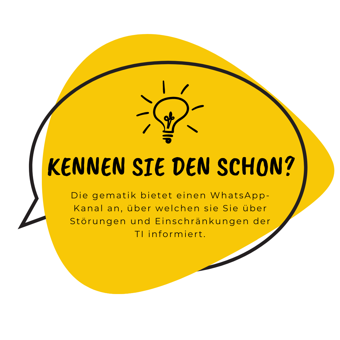 gematik WhatsApp-Kanal für Informationen zu Störungen und ...